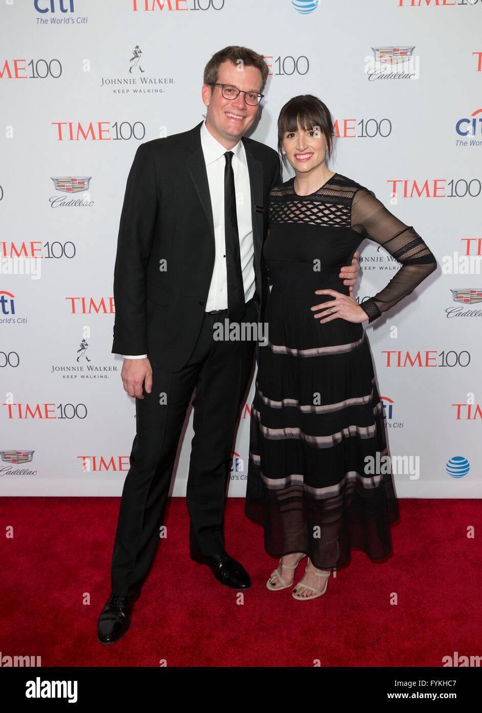New York, NY, USA. 26th Apr, 2016. John Green, Sarah Green at arrivals ...