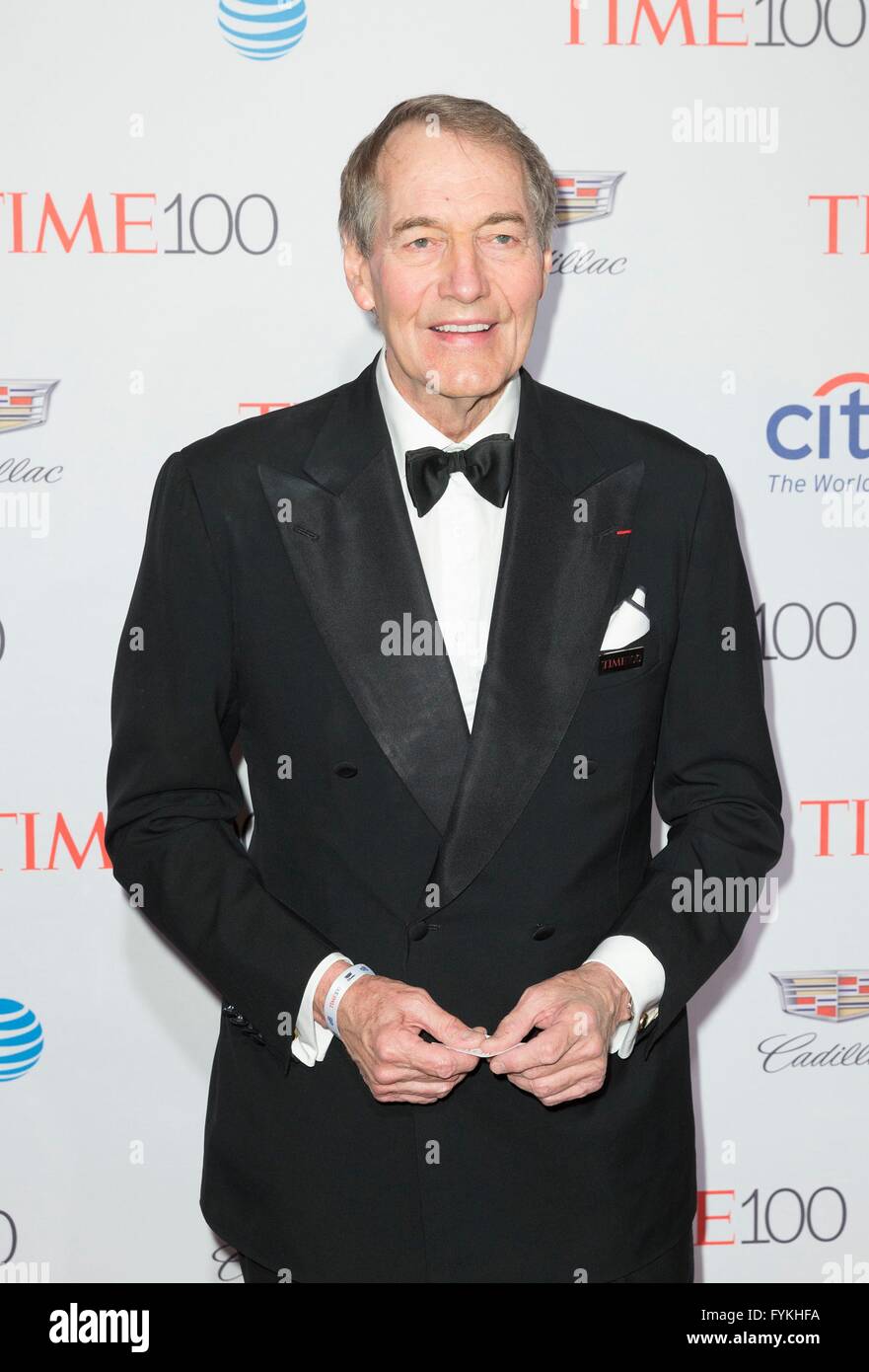 New York, NY, USA. 26th Apr, 2016. Charlie Rose at arrivals for TIME ...