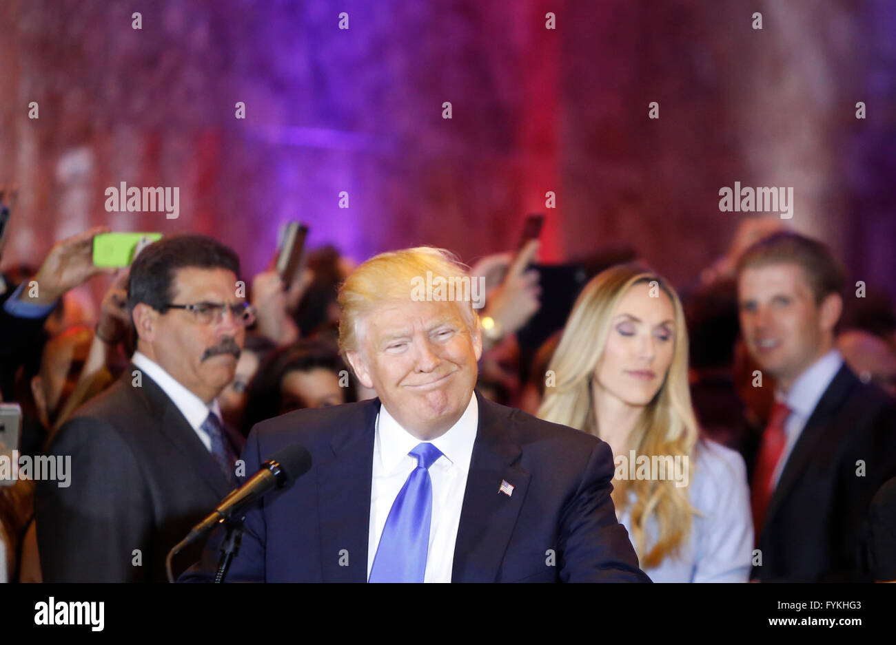New York City, United States. 26th Apr, 2016. Front runner for the ...