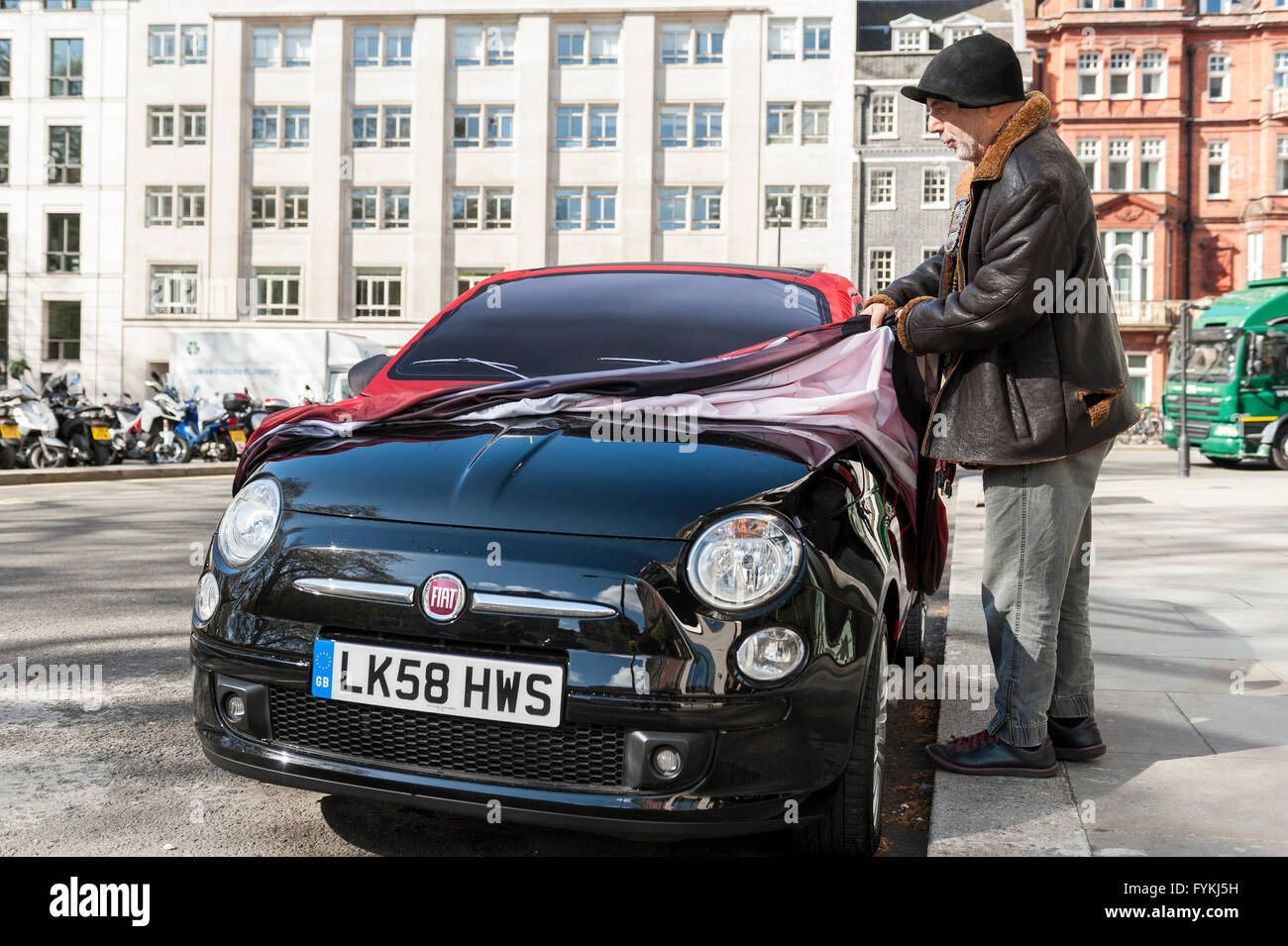 London, UK. 27 April 2016. Acclaimed designer, Ron Arad, lifts the skin ...