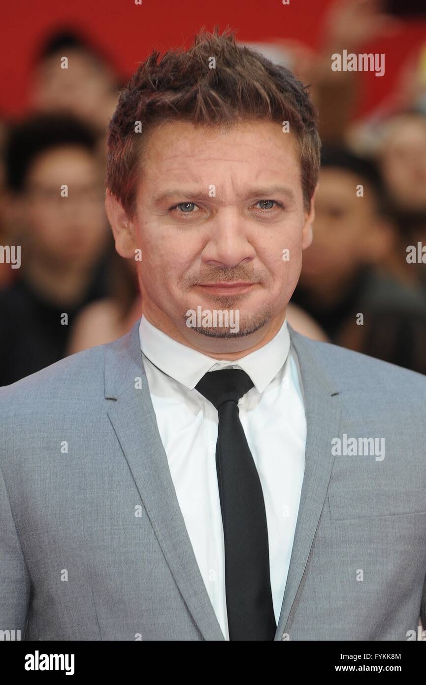 London, UK. Jeremy Renner at Captain America Civil War UK Premiere at ...