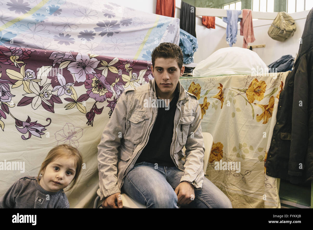 Refugee beds hi-res stock photography and images - Alamy