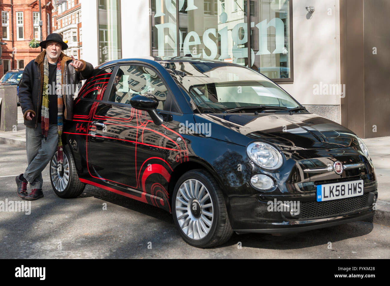 London, UK. 27 April 2016. Acclaimed designer, Ron Arad, lifts the skin ...