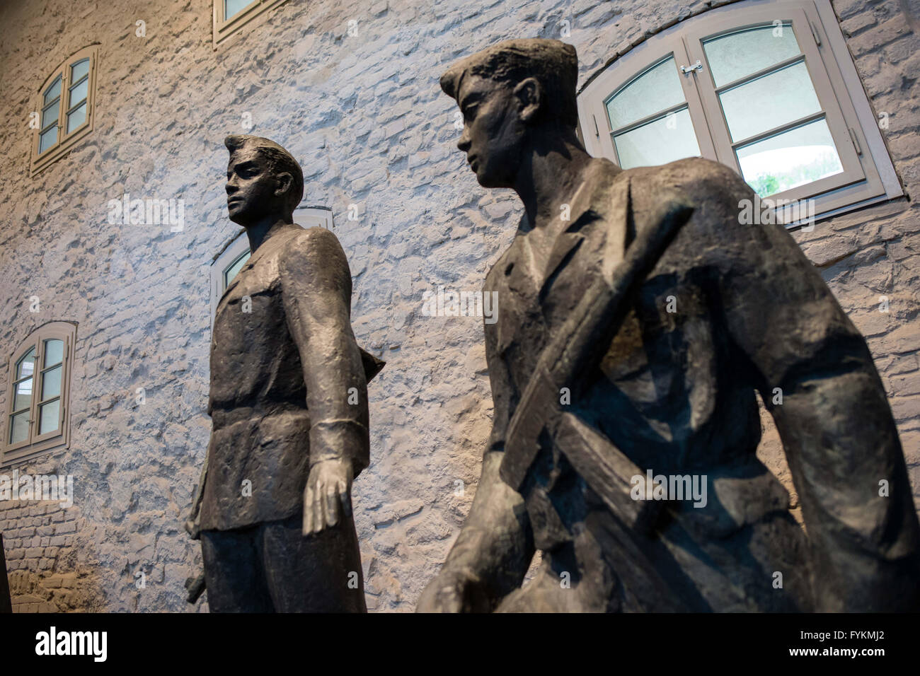 The monument 'Border Guards' by Hans Eickworth from 1968 can be seen in ...