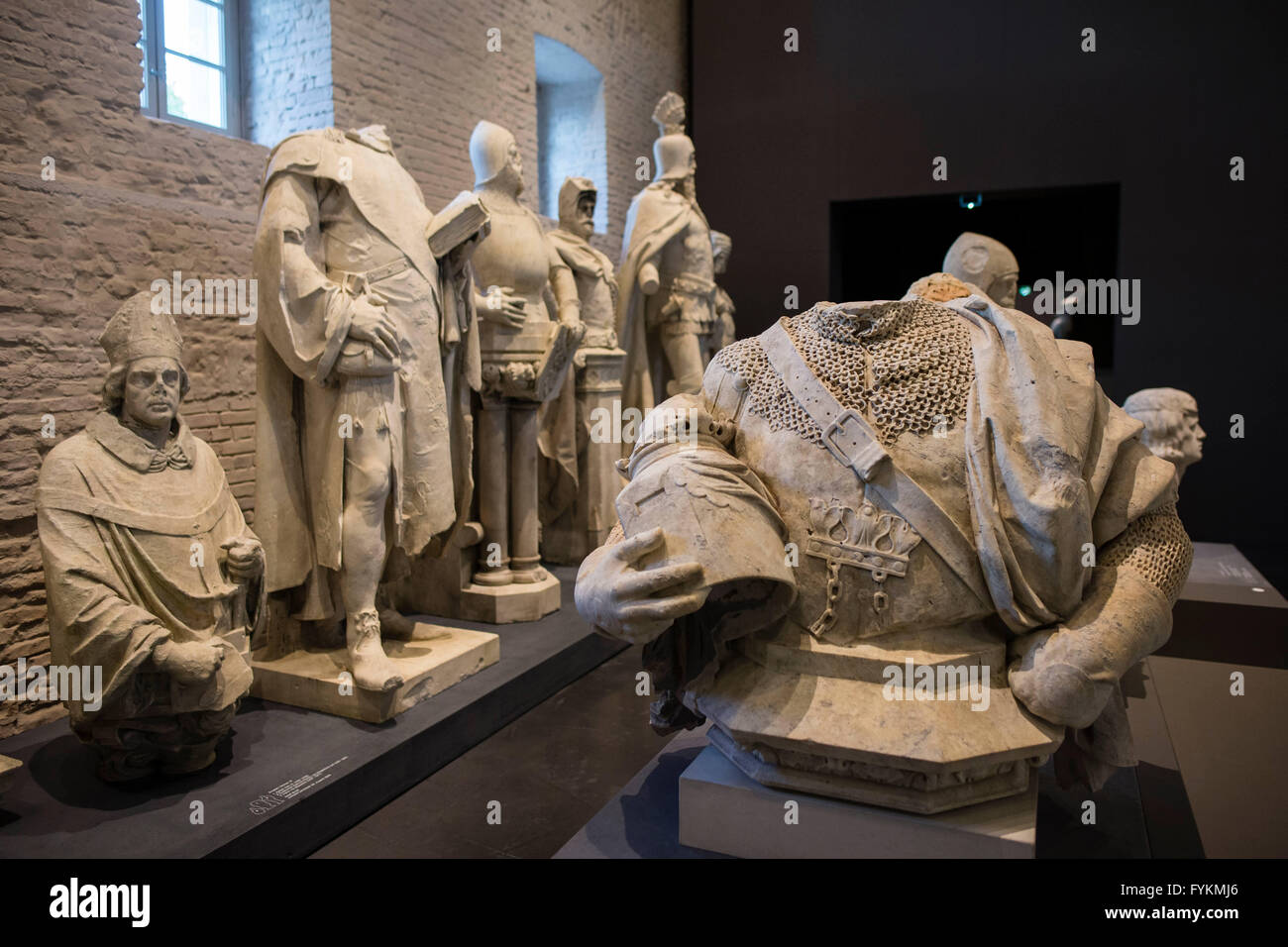 A headless monument of John II, Burgrave of Nuremberg can be seen in ...