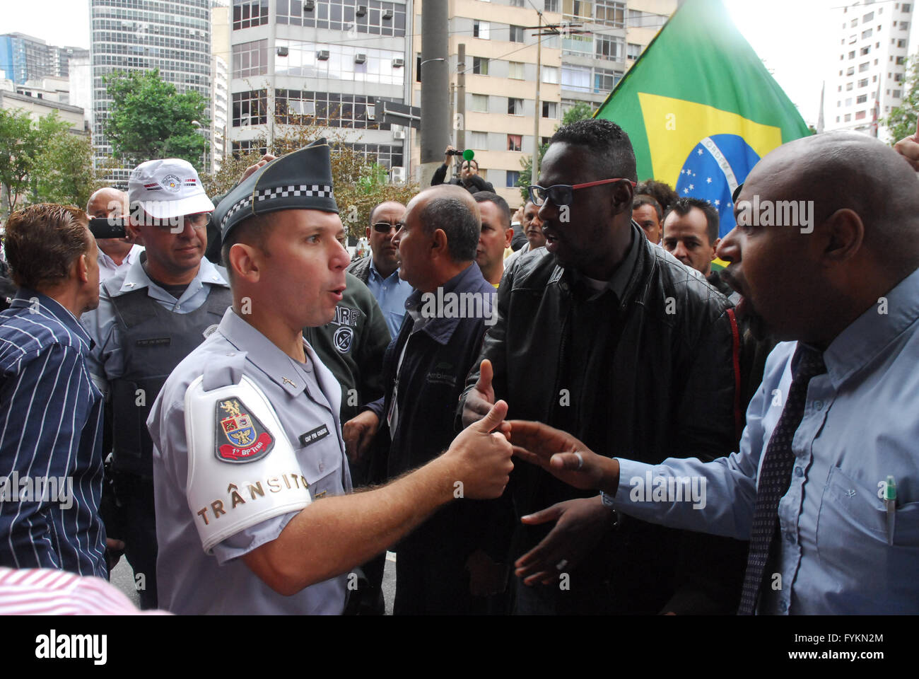 SAO PAULO, Brazil - 04/27/2016: UBER OF VOTING IN HALL OF SP - Taxi ...