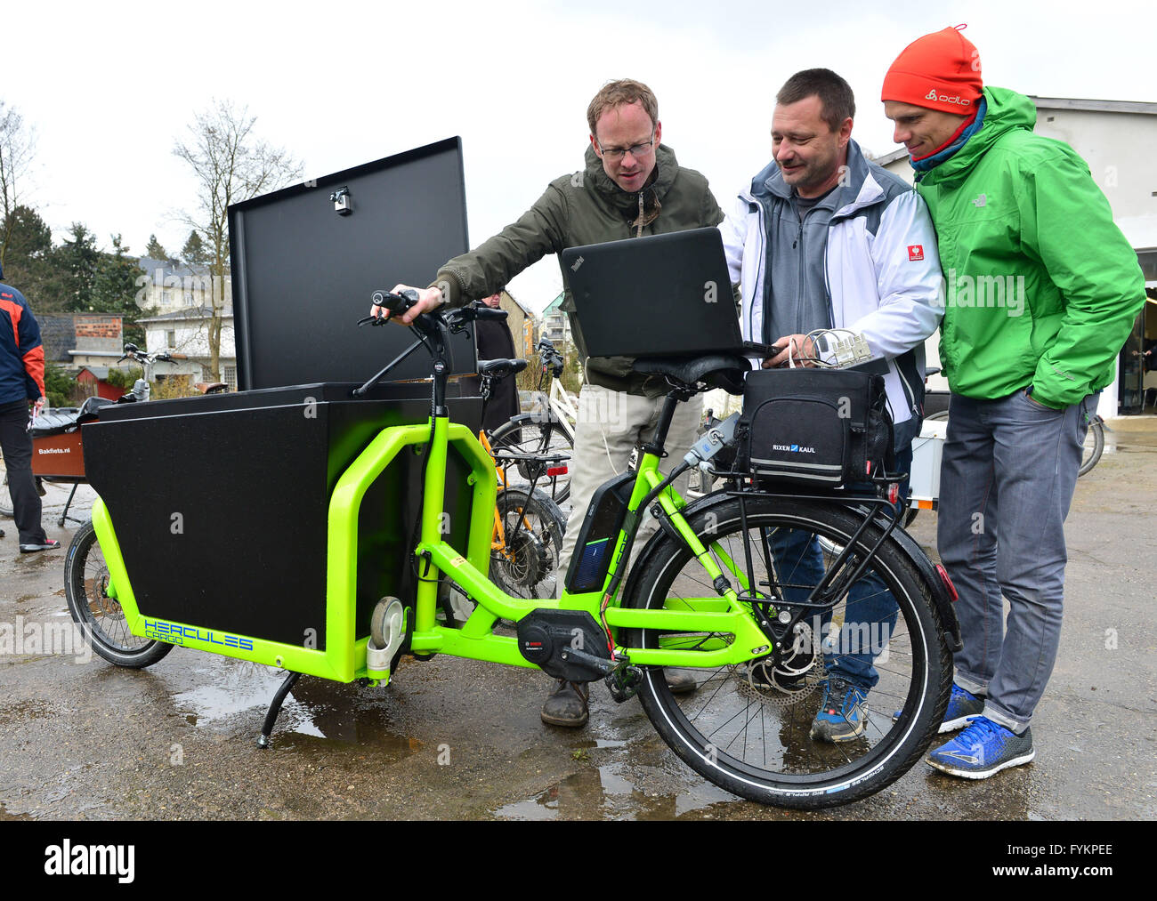 Electric cargo bicycles hi-res stock photography and images - Alamy