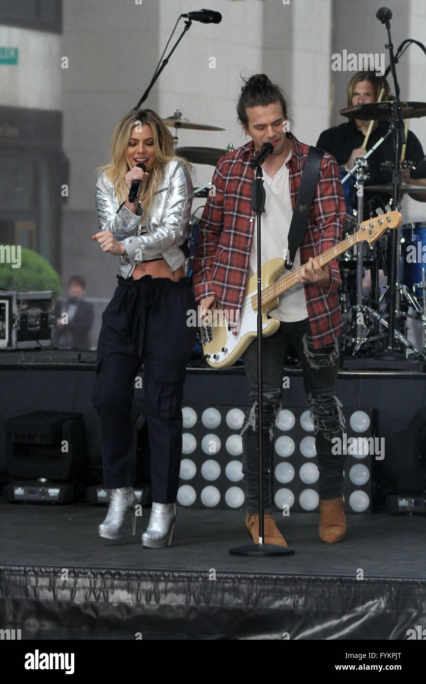 New York, New York, USA. 26th Apr, 2016. The Band Perry performs for ...