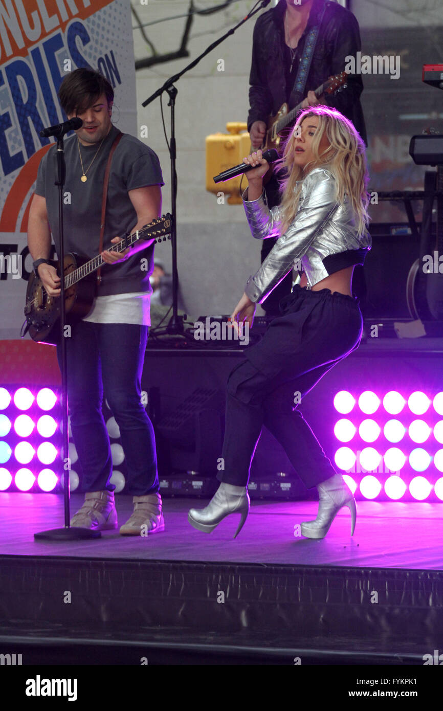 New York, New York, USA. 26th Apr, 2016. The Band Perry performs for ...