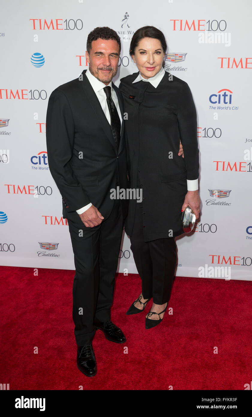 New York, USA. 26th April, 2016. Andre Balazs and Marina Abramovic ...