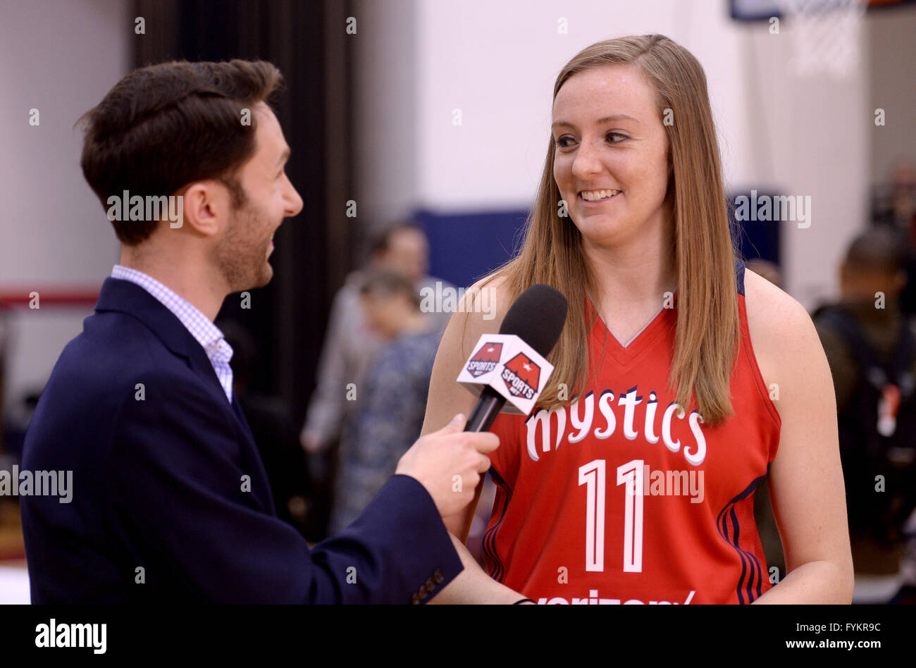 Washington, DC, USA. 27th Apr, 2016. 20160427 - Washington Mystics ...