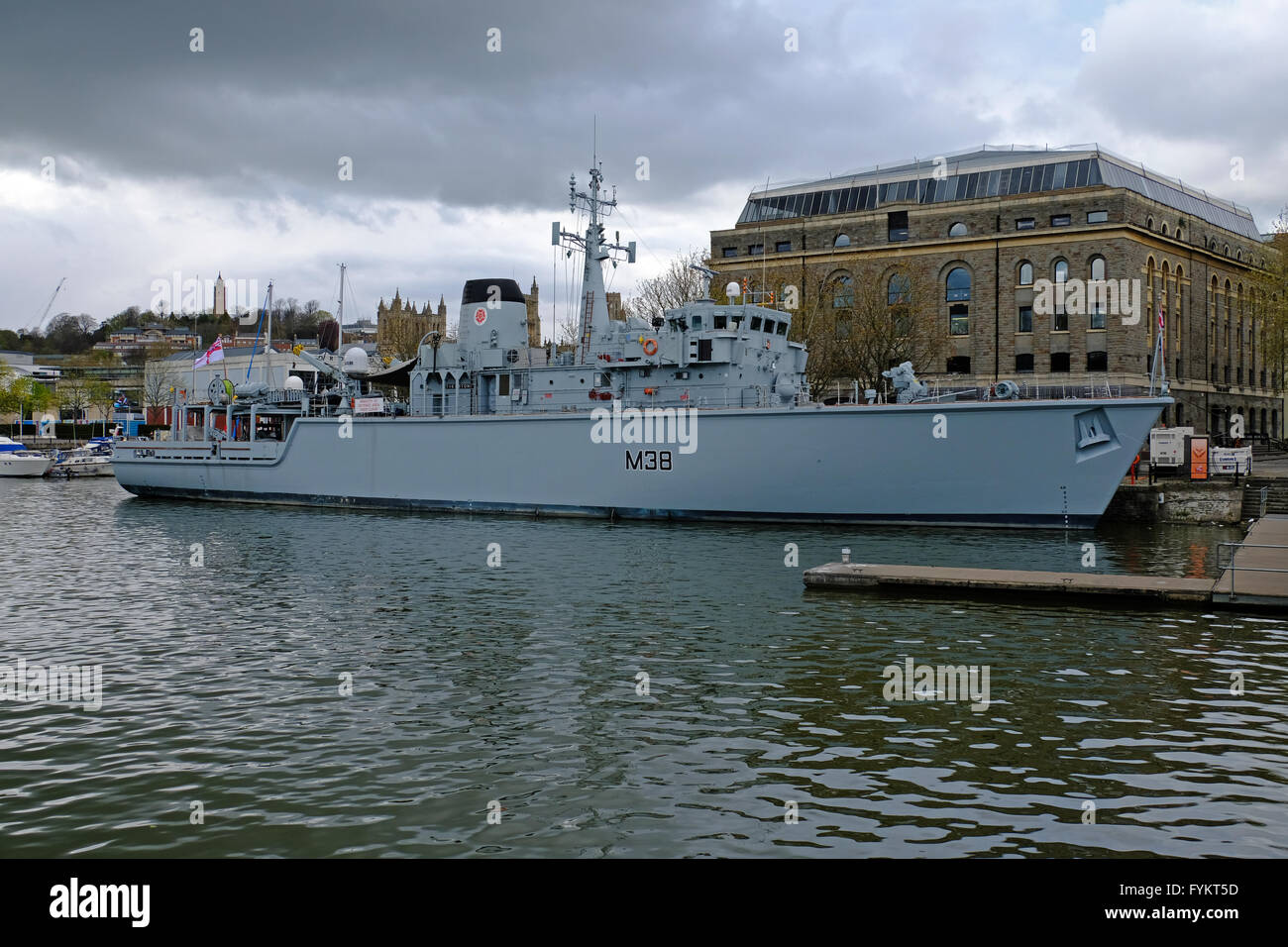 Royal navy minesweeper bristol harbour hi-res stock photography and ...