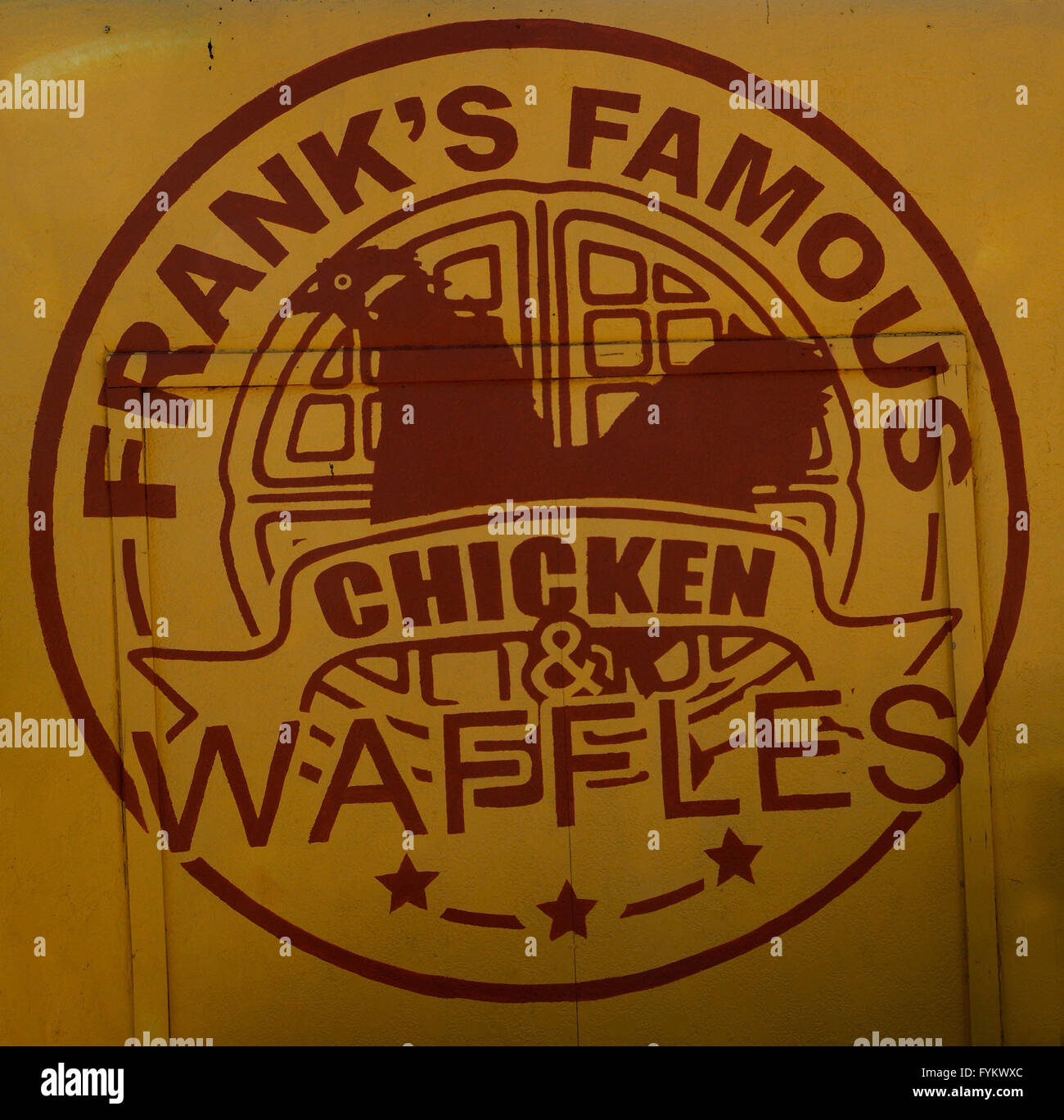 Albuquerque, NM, USA. 27th Apr, 2016. The logo for Frank's Famous ...