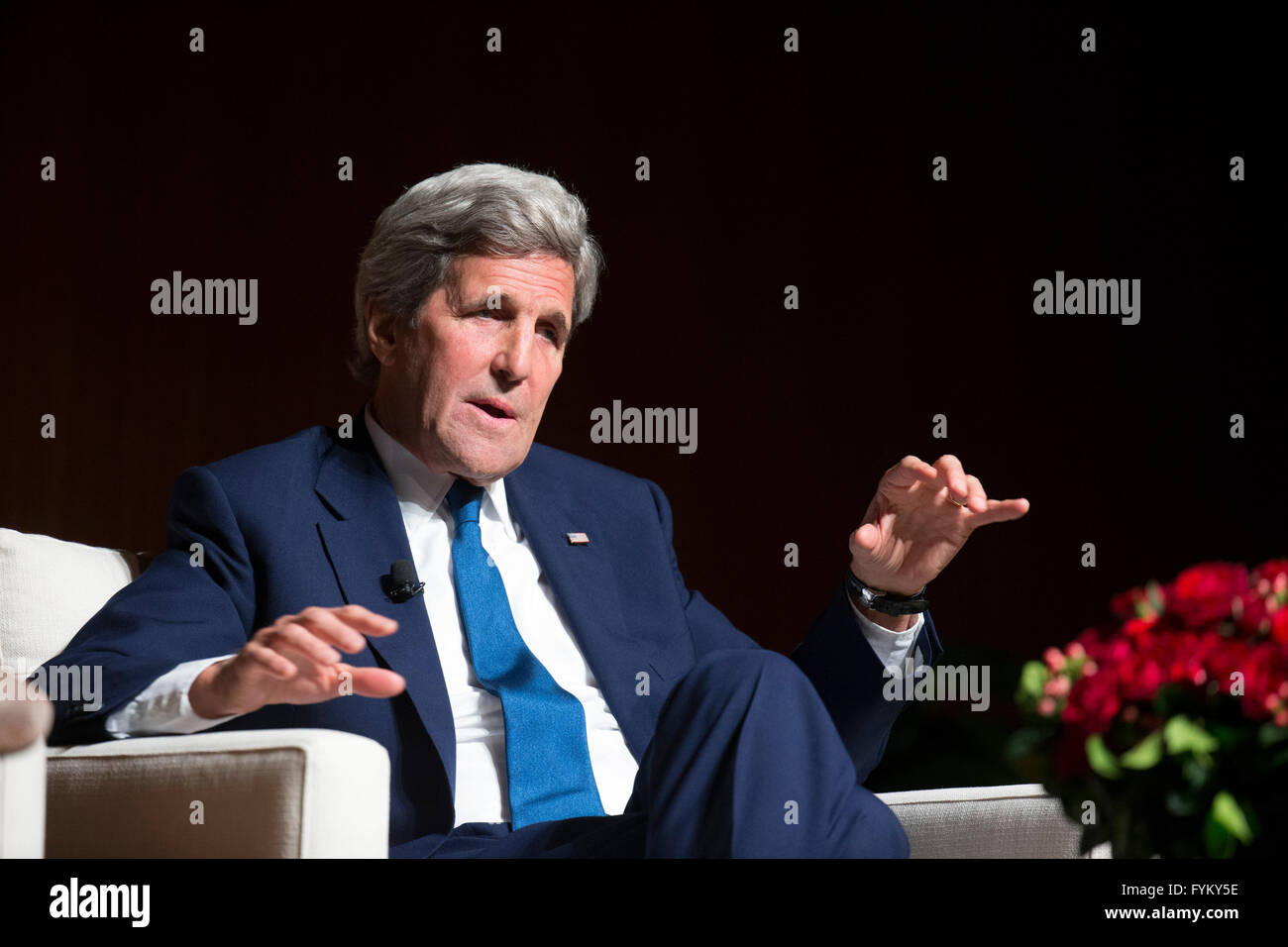 Secretary Of State John Kerry Speaking At The Vietnam War Summit