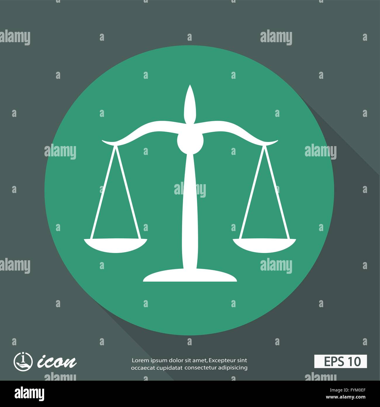 Pictograph of justice scales Stock Vector Image & Art - Alamy
