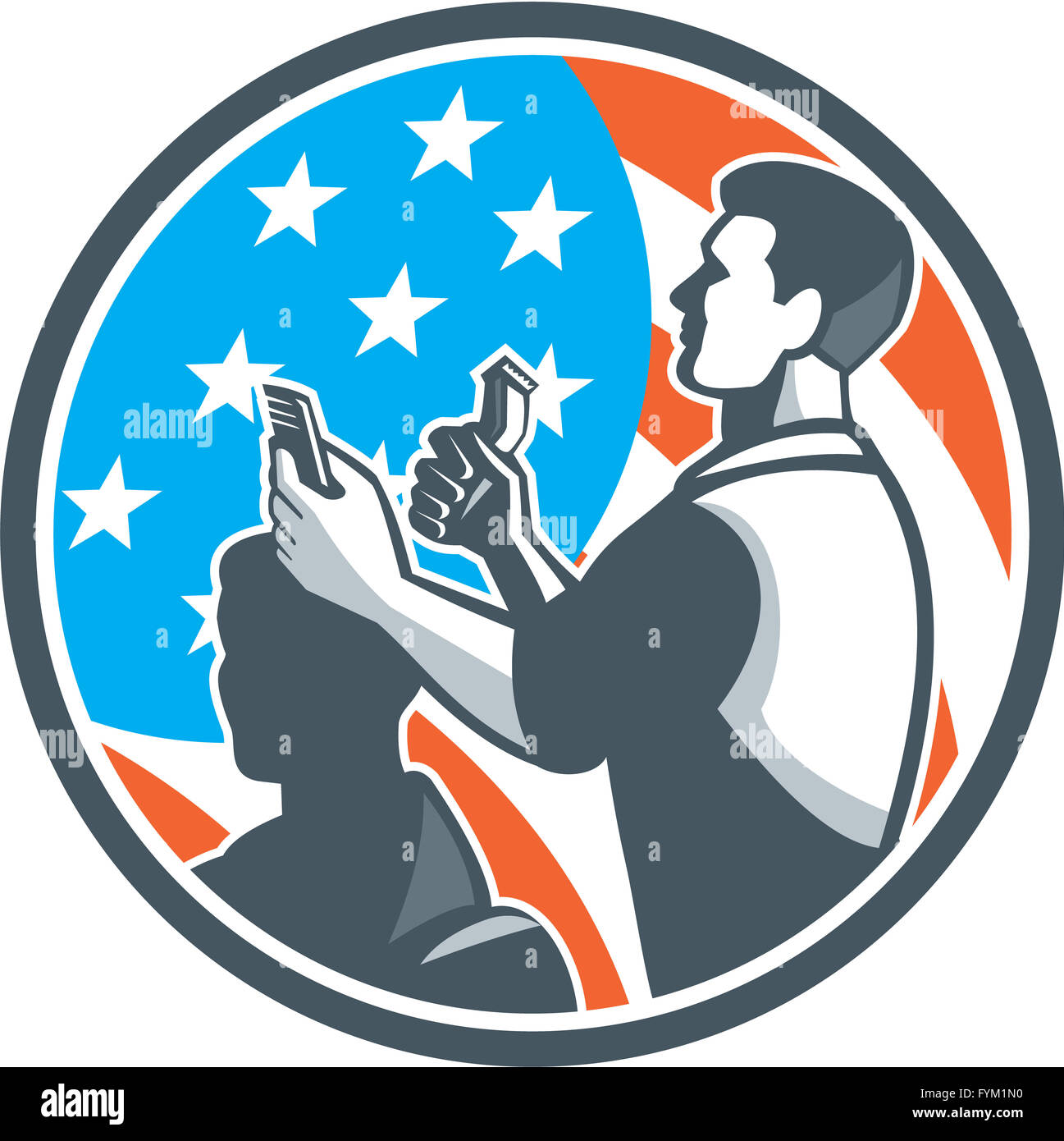 Cutting flag stripes hi-res stock photography and images - Alamy