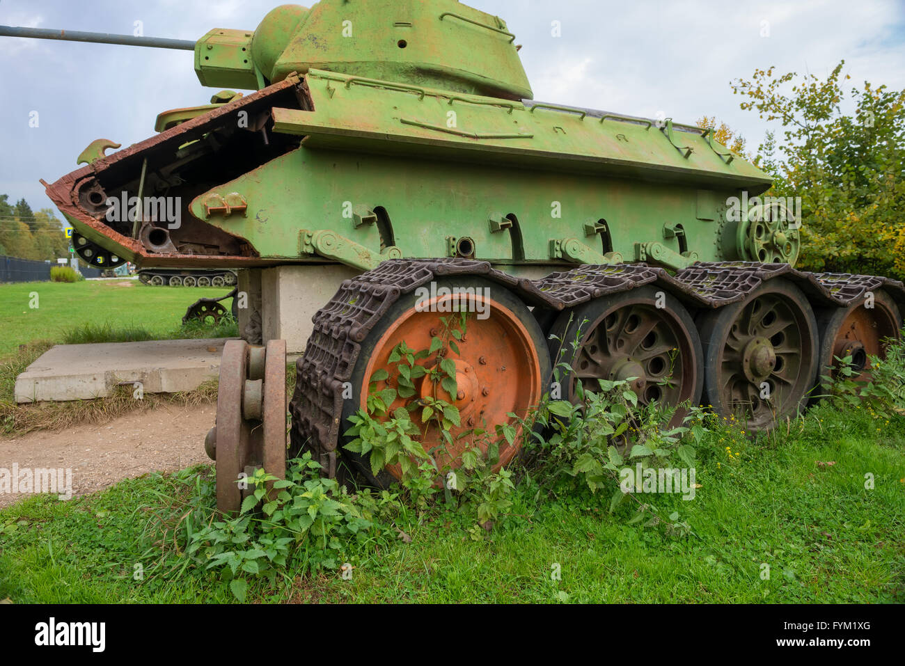 The Soviet tank T-34 of times of the Second World War under ...