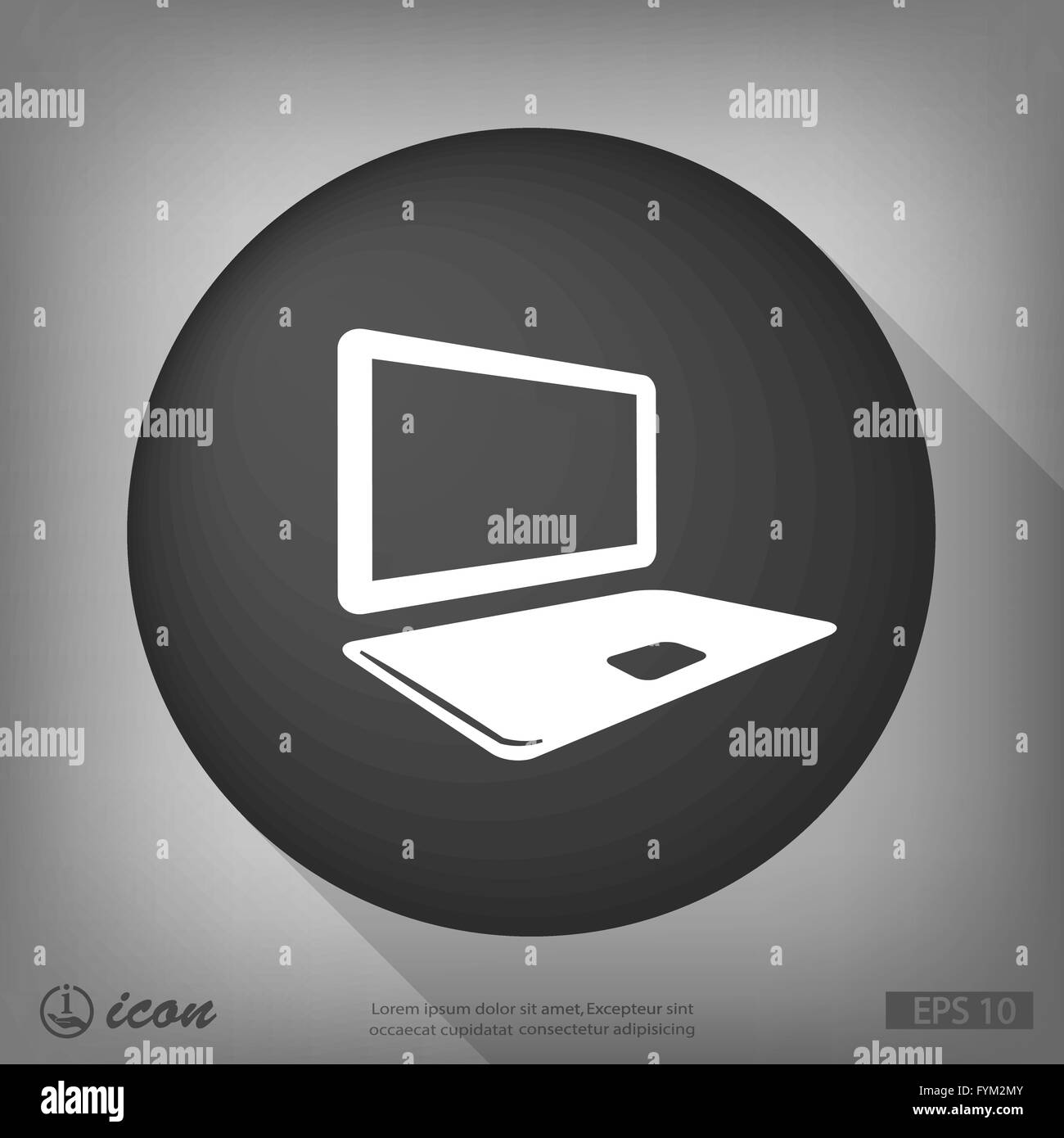Pictograph of computer Stock Vector Image & Art - Alamy