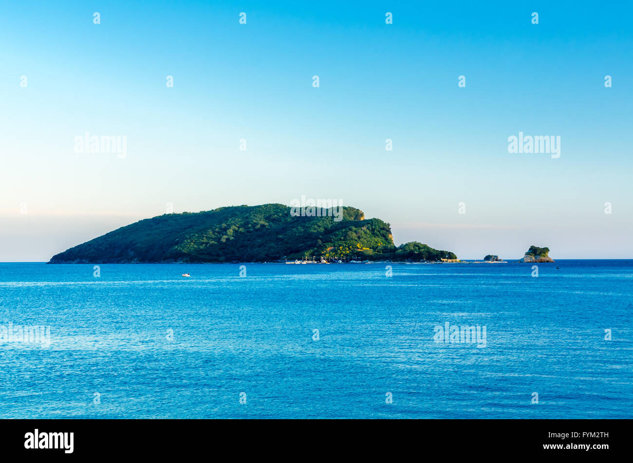 Sunset view on Sveti Nikola island Stock Photo - Alamy