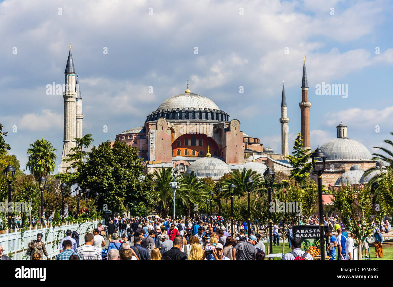 View on Aya Sofia Temple in Istanbul Stock Photo - Alamy