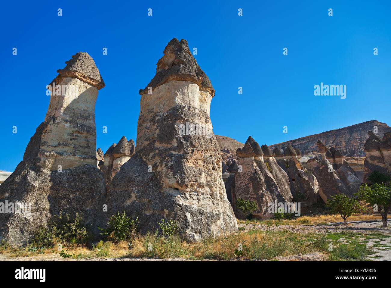 Fairy chimneys (rock formations) at Cappadocia Turkey Stock Photo - Alamy