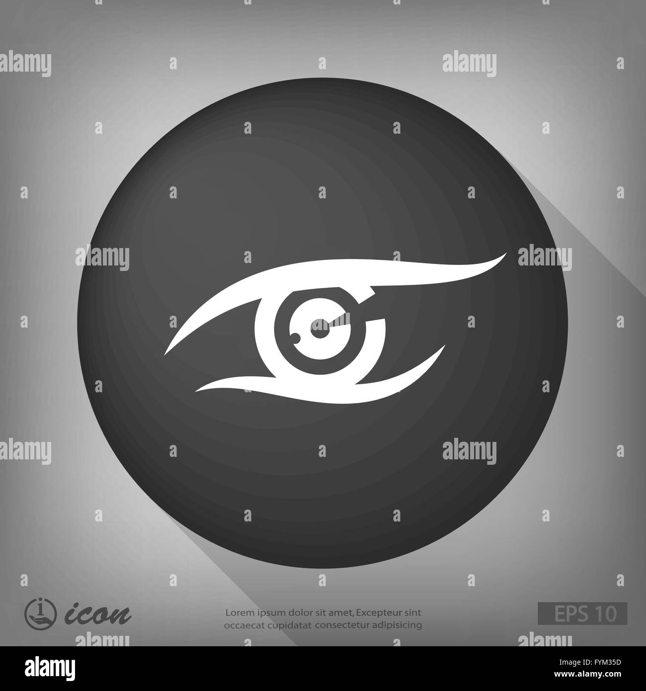 Pictograph of eye Stock Vector Image & Art - Alamy