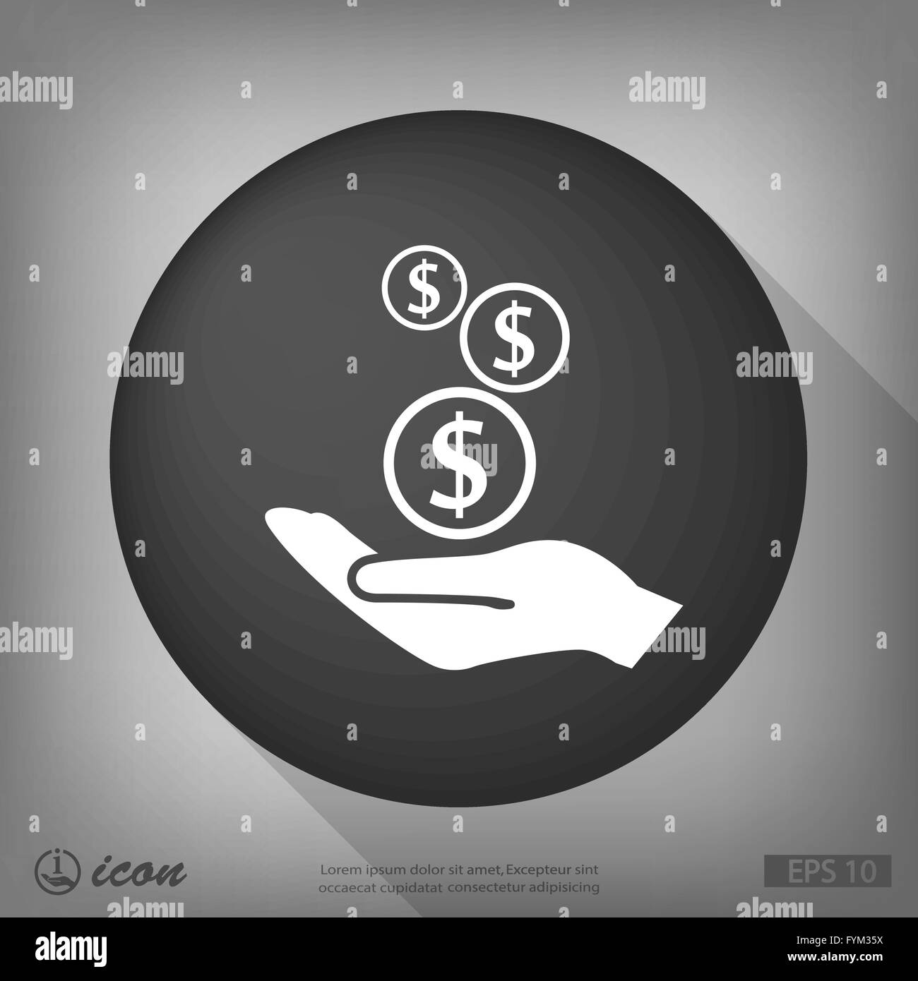 Saving money in vector Black and White Stock Photos & Images - Alamy