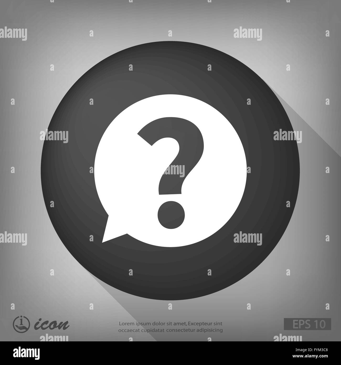 Pictograph of question mark Stock Vector Image & Art - Alamy
