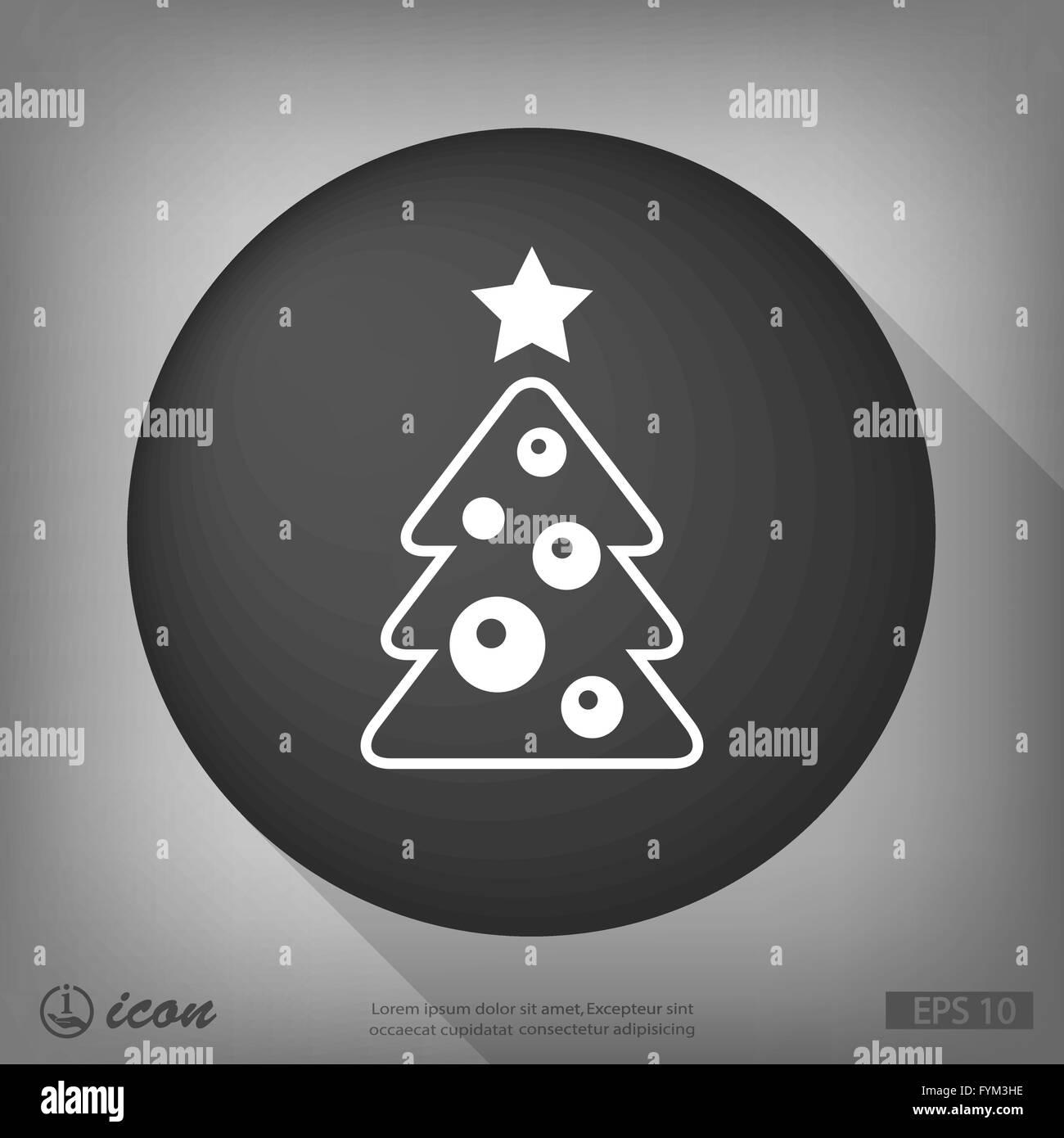Pictograph of christmas tree Stock Vector Image & Art - Alamy