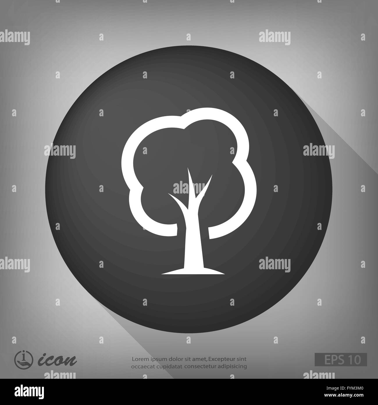 Pictograph of tree Stock Vector Image & Art - Alamy
