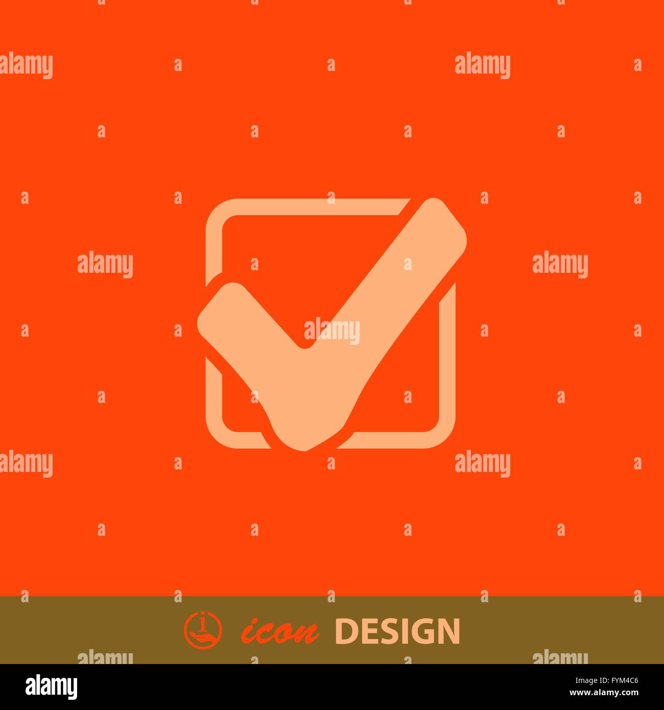 Pictograph of check mark Stock Vector Image & Art - Alamy