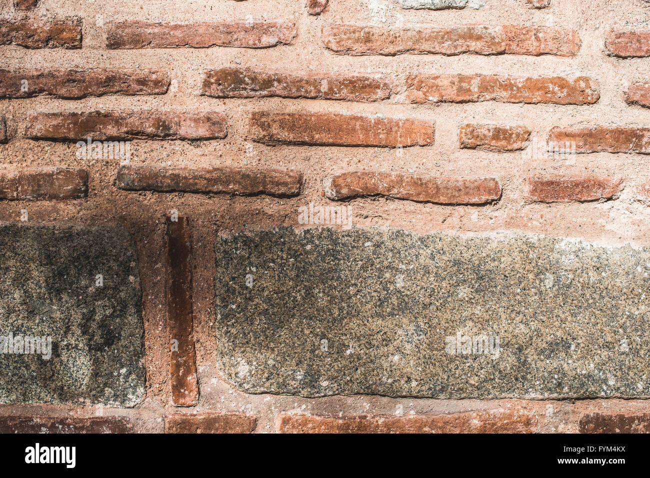 Ancient islamic wall on mosque. Bricks and stones Stock Photo - Alamy