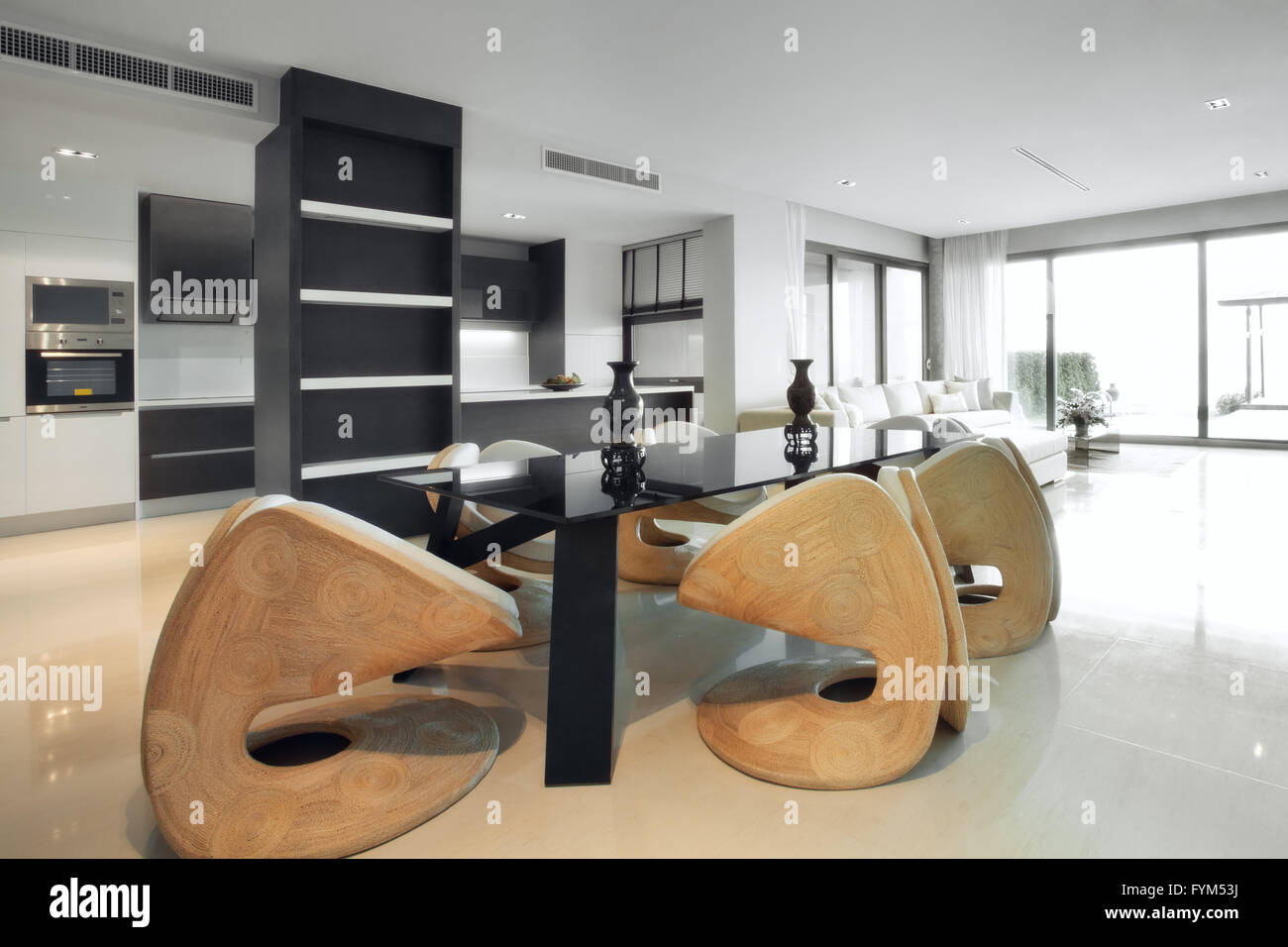 Apartment large room panoramic view hi-res stock photography and images ...