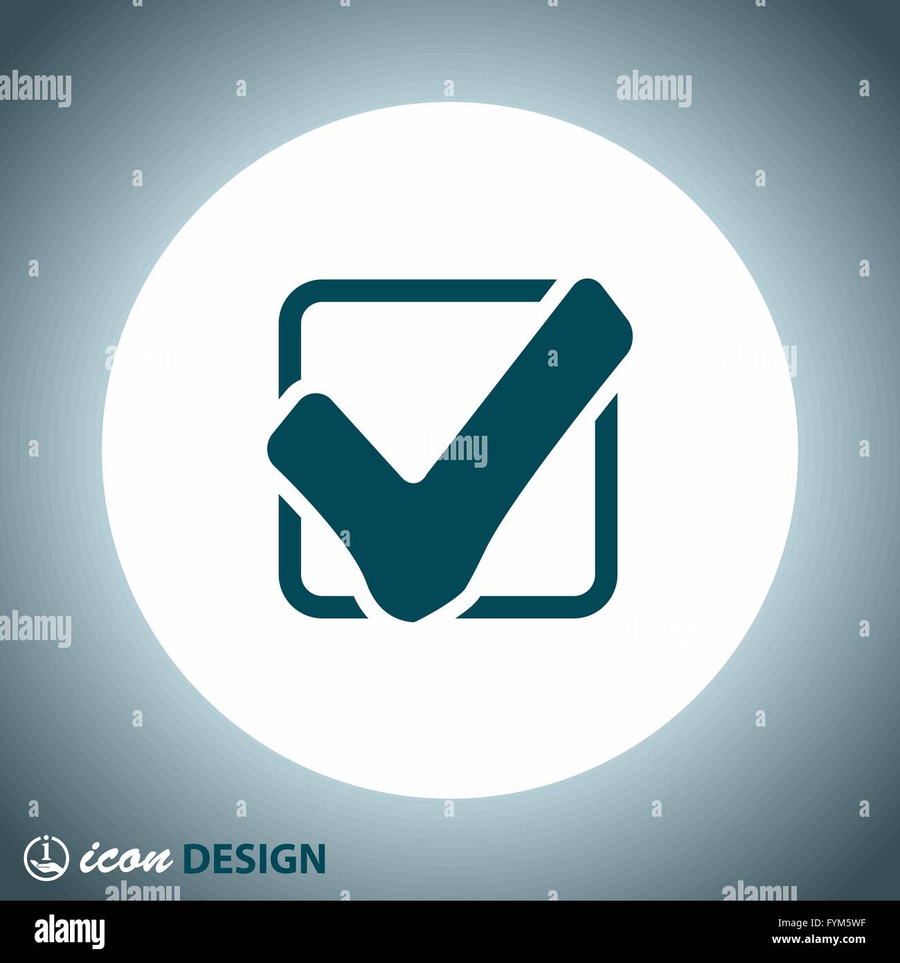 Pictograph of check mark Stock Vector Image & Art - Alamy