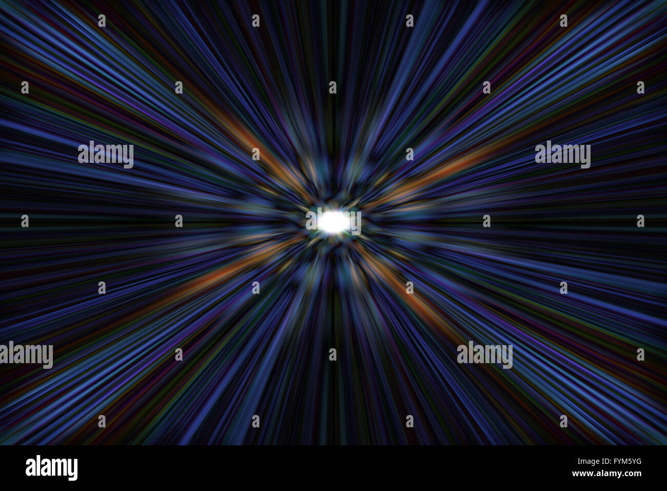 Blue Starburst Explosion Stock Photo - Alamy
