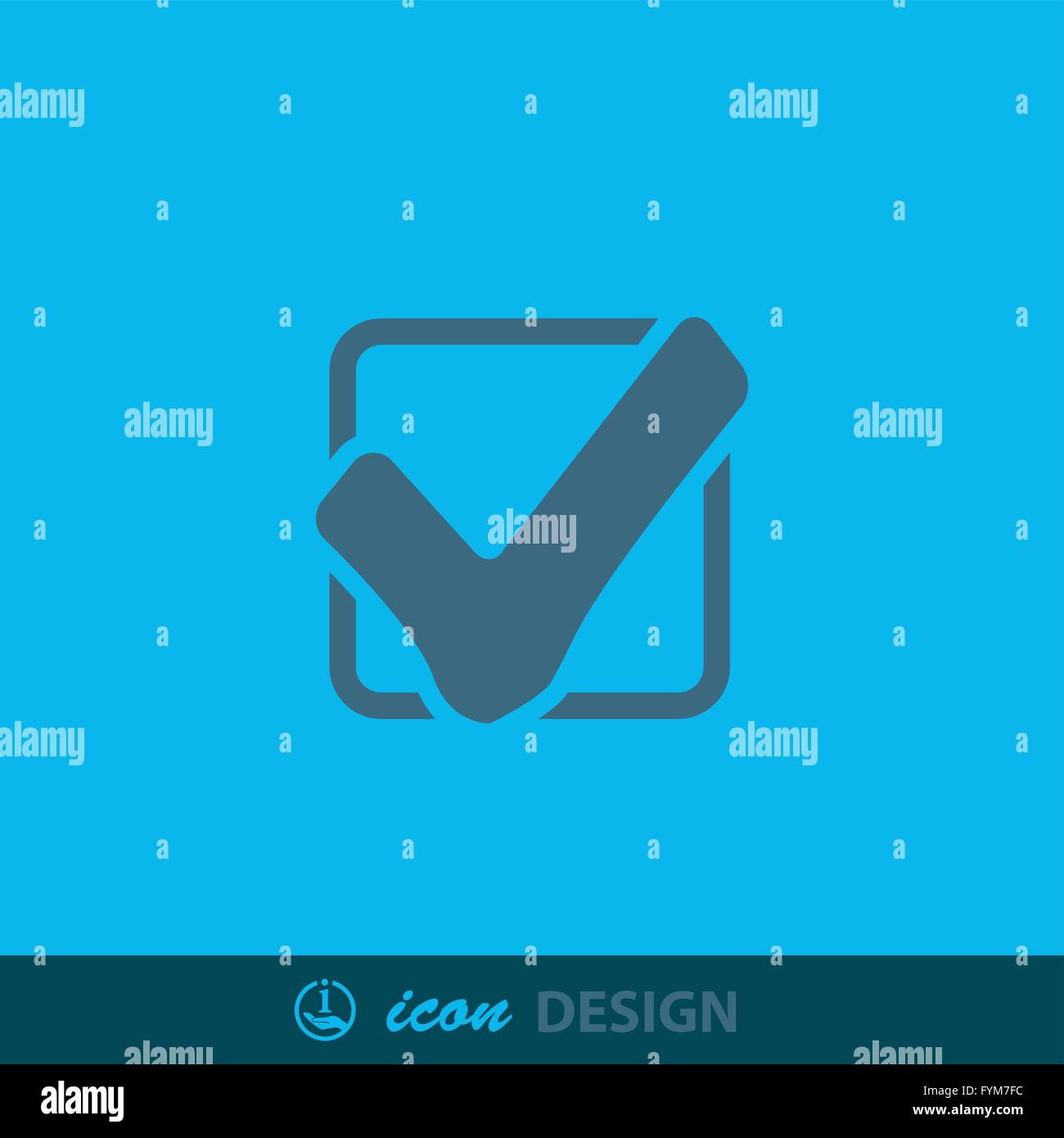 Pictograph of check mark Stock Vector Image & Art - Alamy