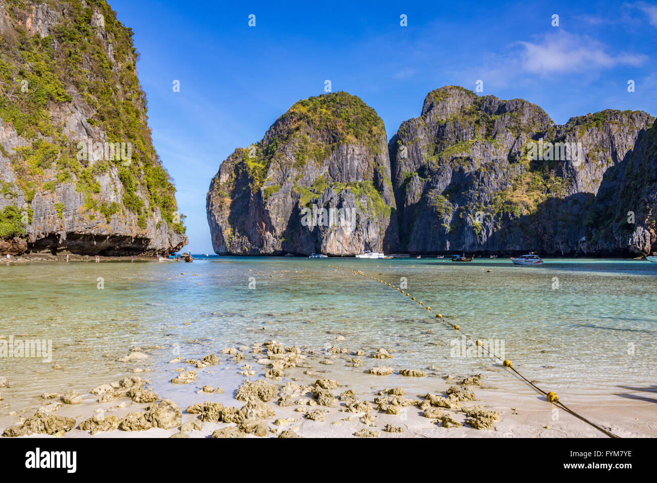 Thailand Krabi Phi Phi Islands Koh Phi Phi Leh Maya Bay or Ao Maya Stock Photo - Alamy