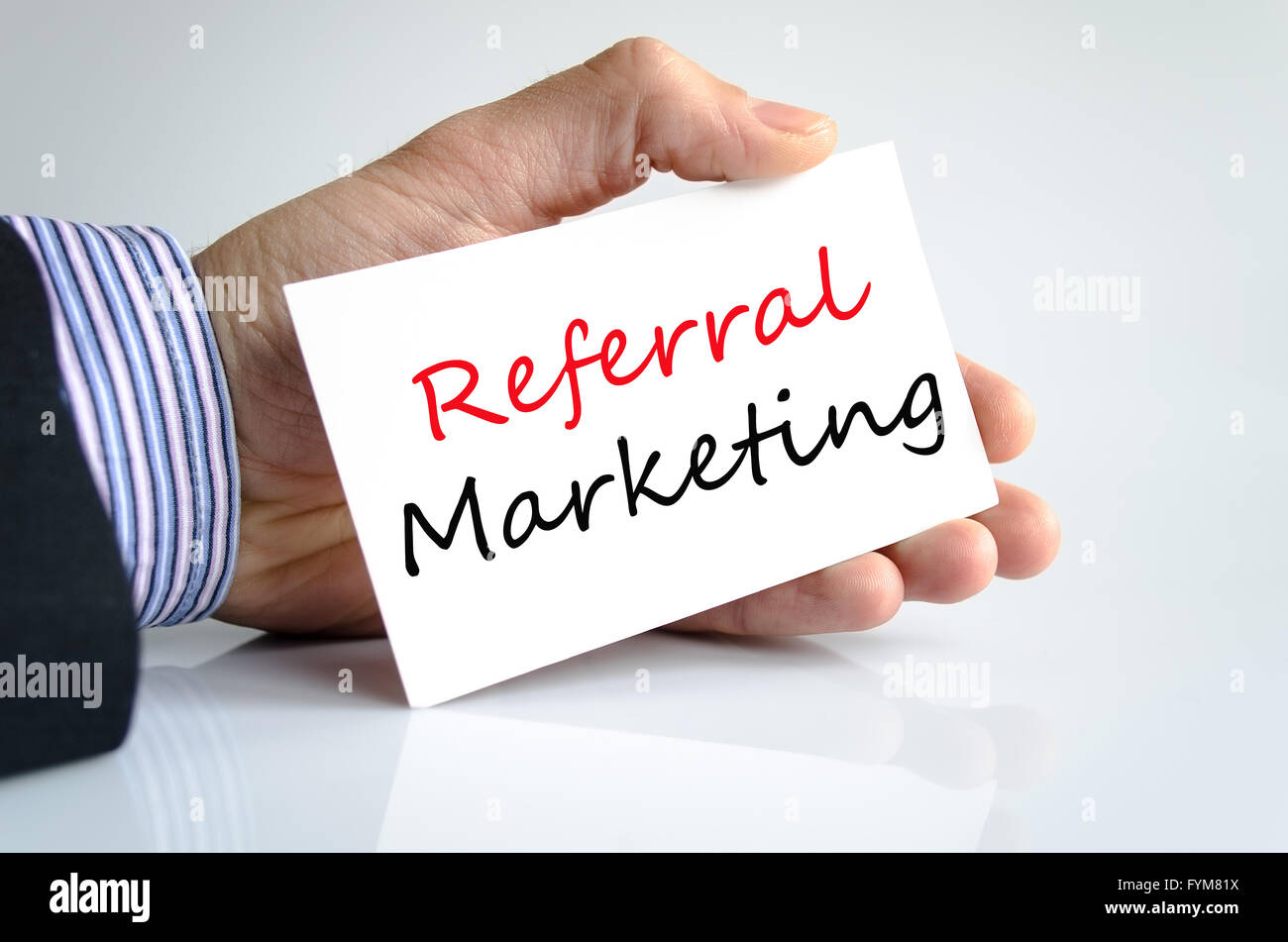 Referral Marketing Concept Stock Photo - Alamy