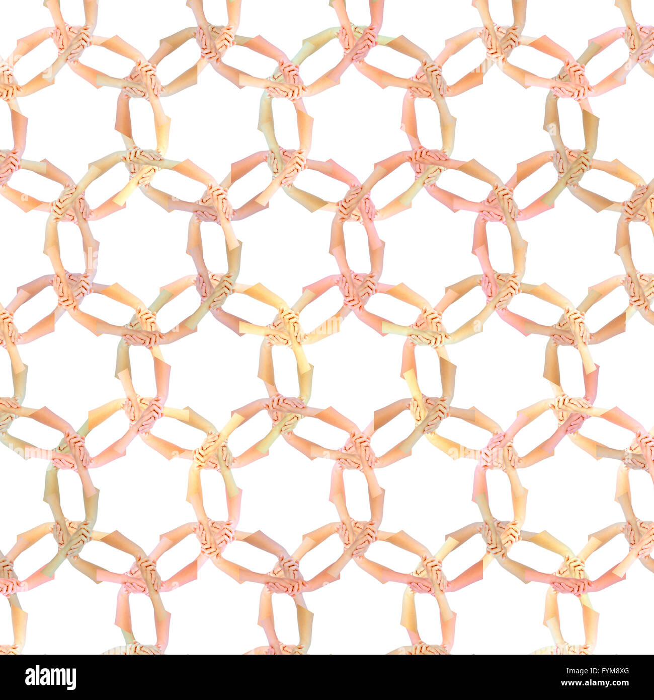 Unity is strength : seamless abstract background of hand in hand Stock ...