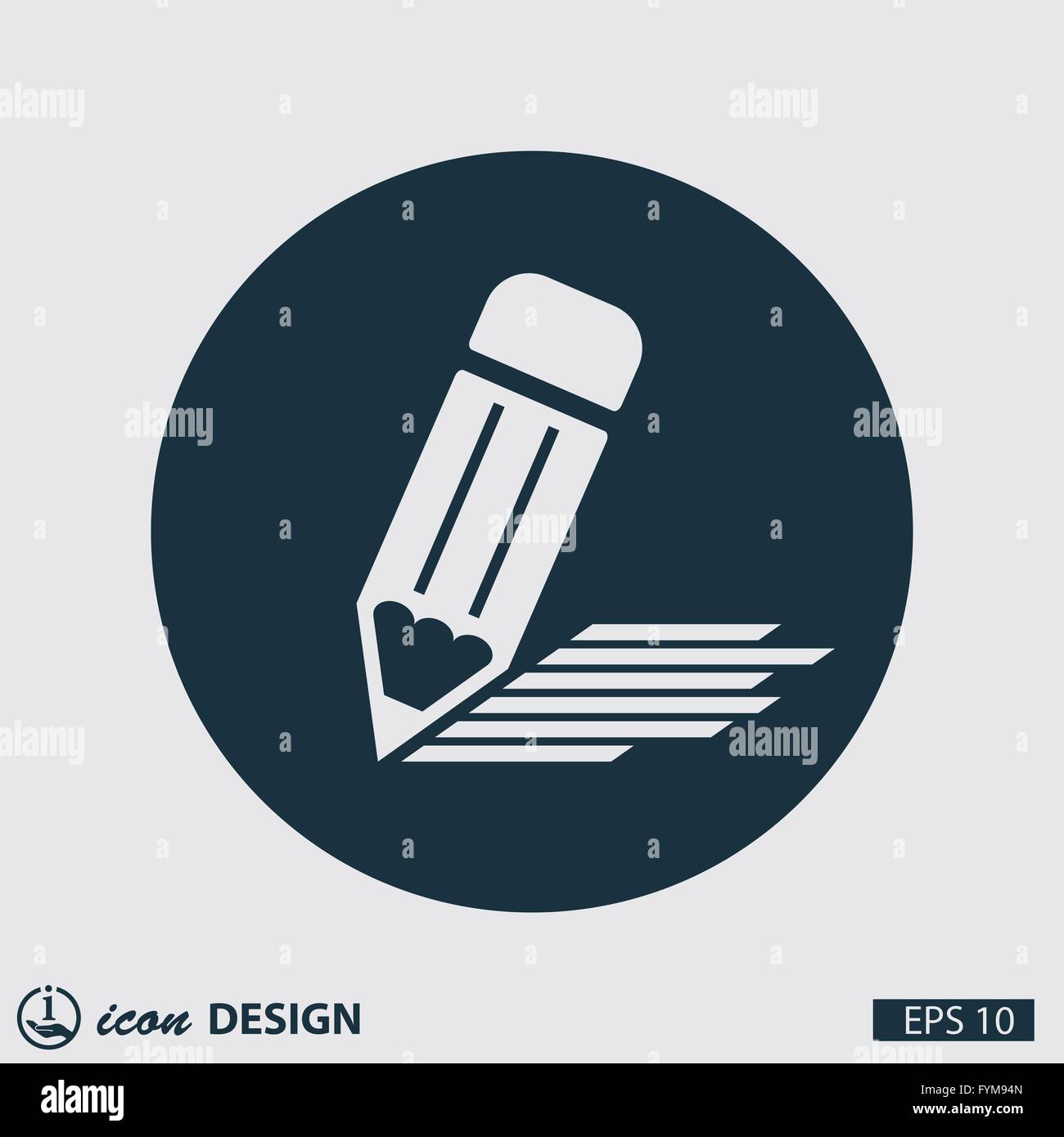 Pictograph of note Stock Vector Image & Art - Alamy