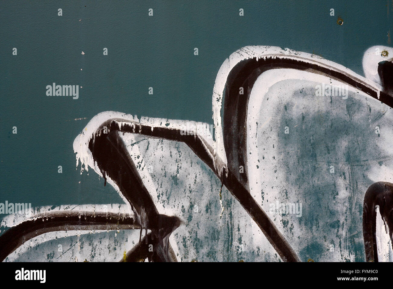 Graffiti art on metal hi-res stock photography and images - Alamy