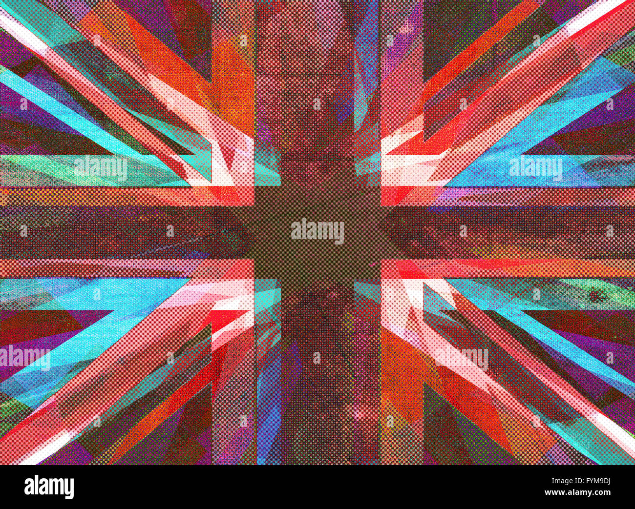 Retro halftone cross background Stock Photo - Alamy