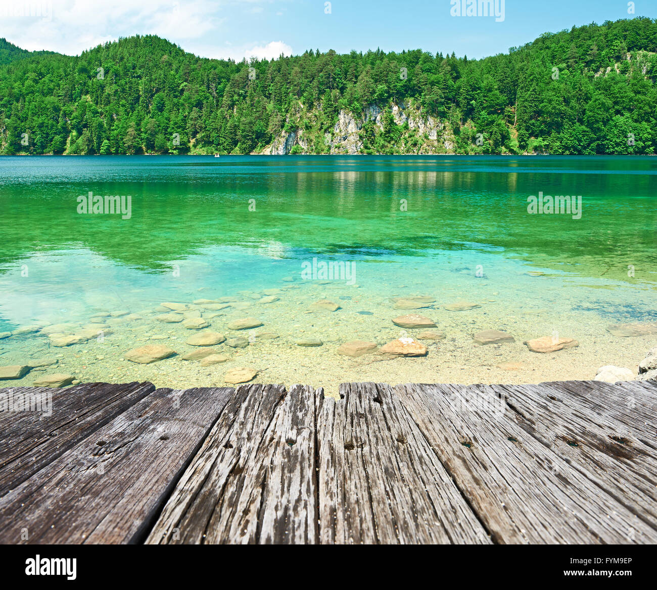 Turquoise alpsee lake in bavaria hi-res stock photography and images ...
