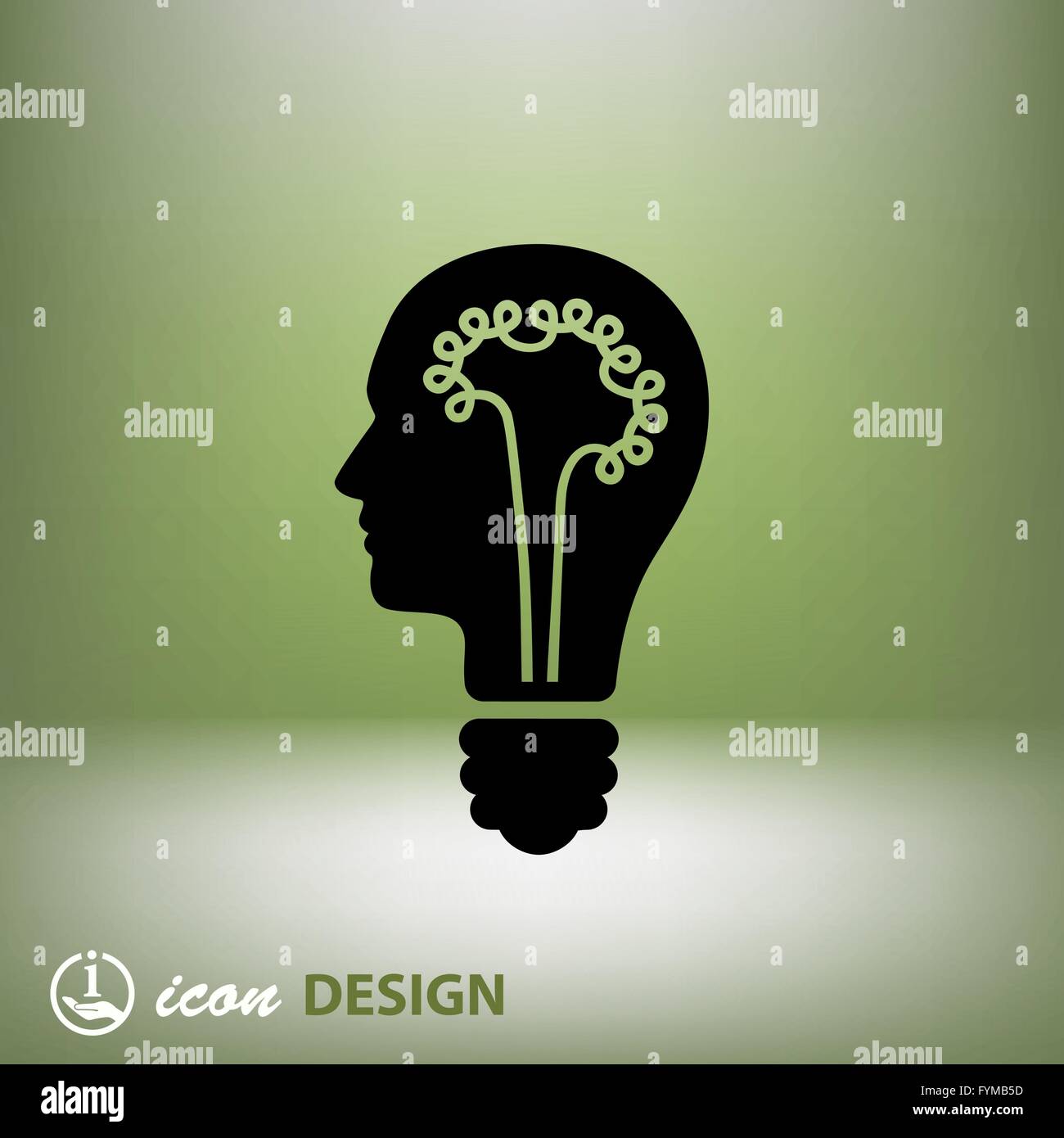 Pictograph of bulb concept Stock Vector Image & Art - Alamy