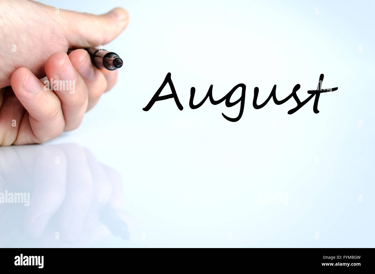 August Text Concept Stock Photo - Alamy
