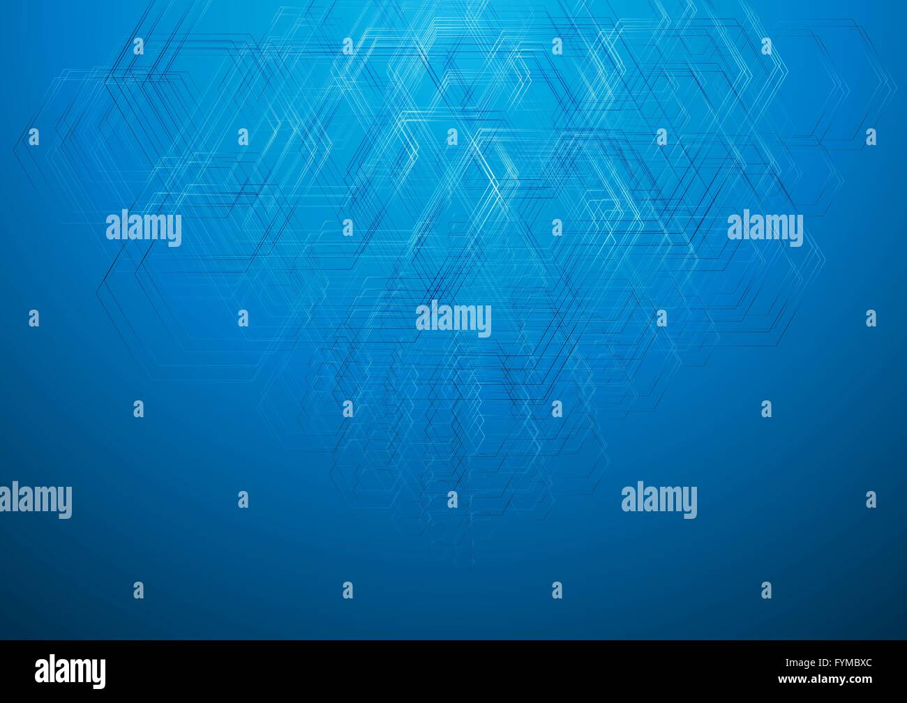 Blue geometric technology drawing background Stock Photo - Alamy
