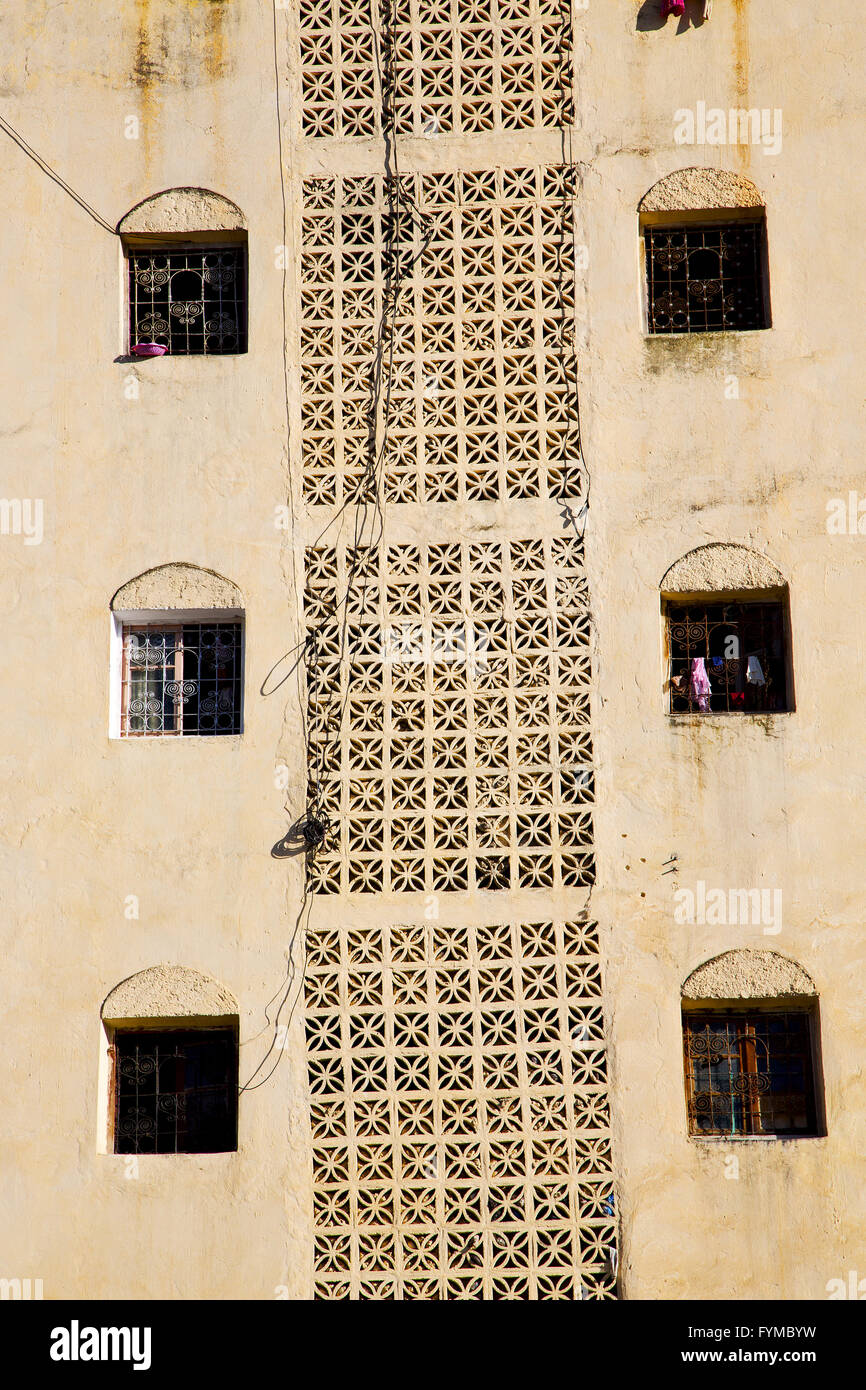window in morocco africa and old construction historical Stock Photo ...
