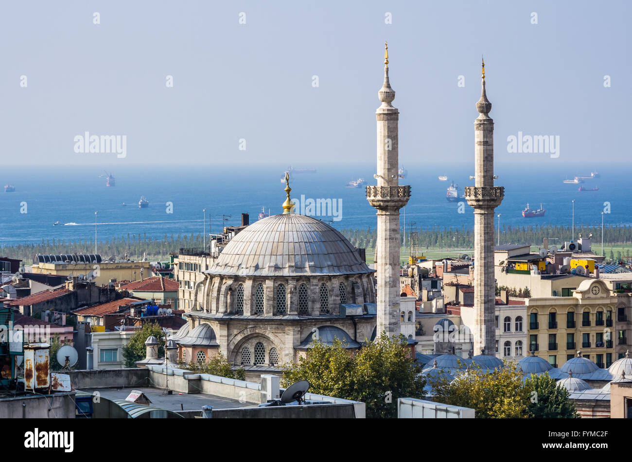 Top view on mosque in Istanbul Stock Photo - Alamy