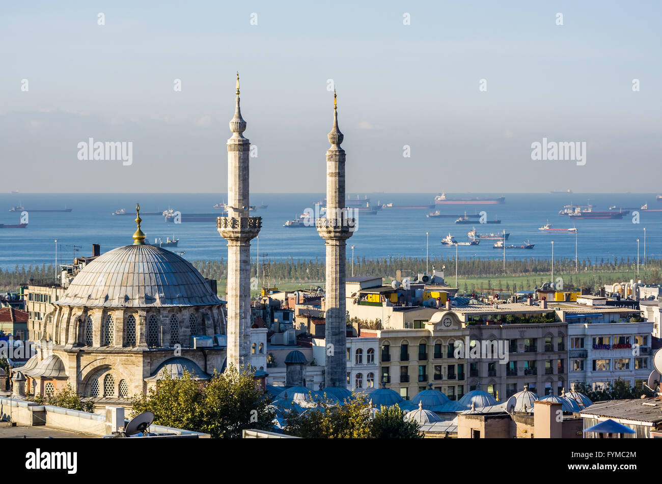 Top view on mosque in Istanbul Stock Photo - Alamy