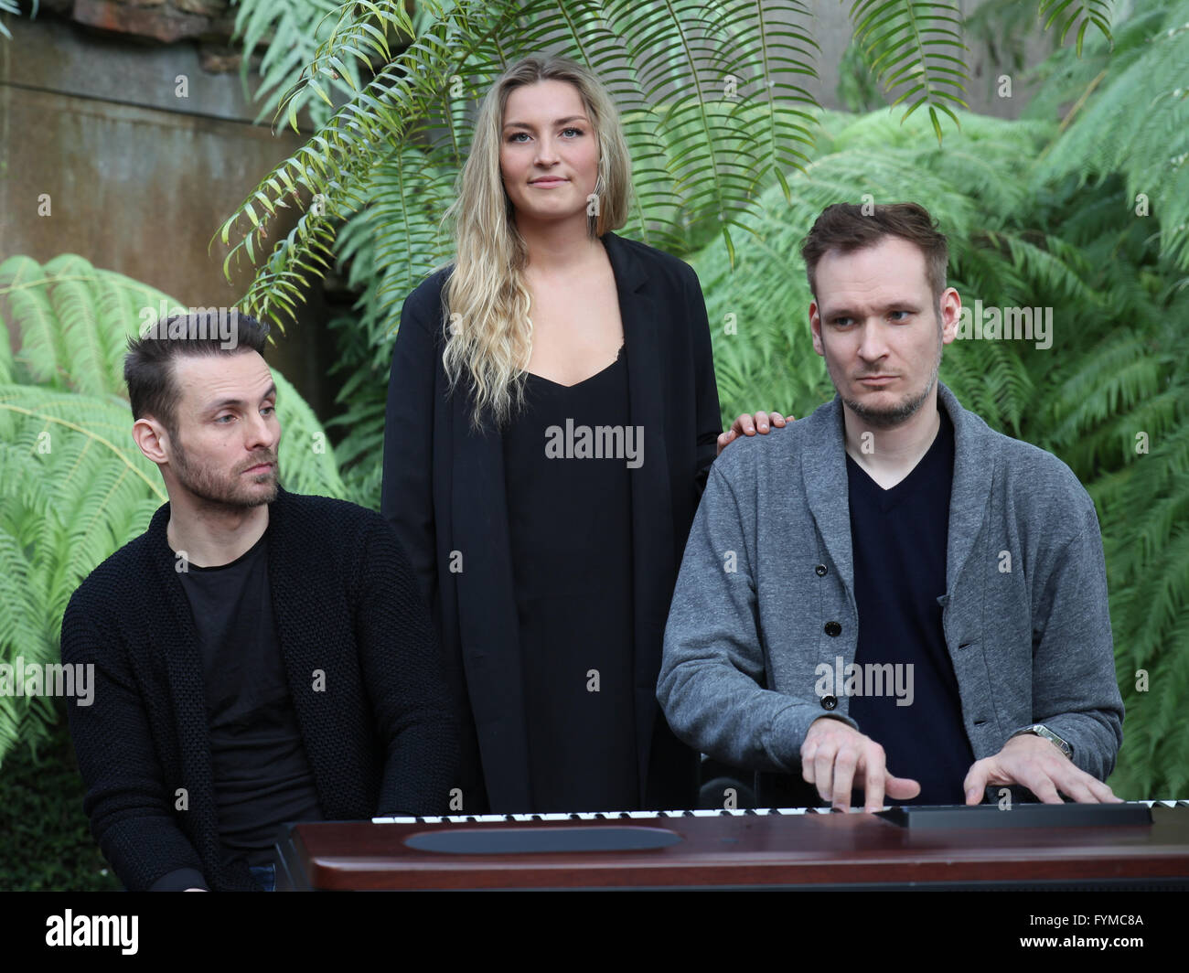 FAHRENHAIDT with singer Amanda Pedersen Stock Photo - Alamy